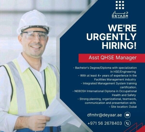 QHSE Officer and QHSE Manager Jobs in Dubai: Urgent Hiring - HSE STUDY ...