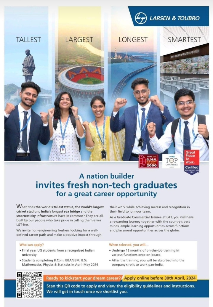 L&T Good News: Want to work in L&T - Apply Now for Non-technical ...