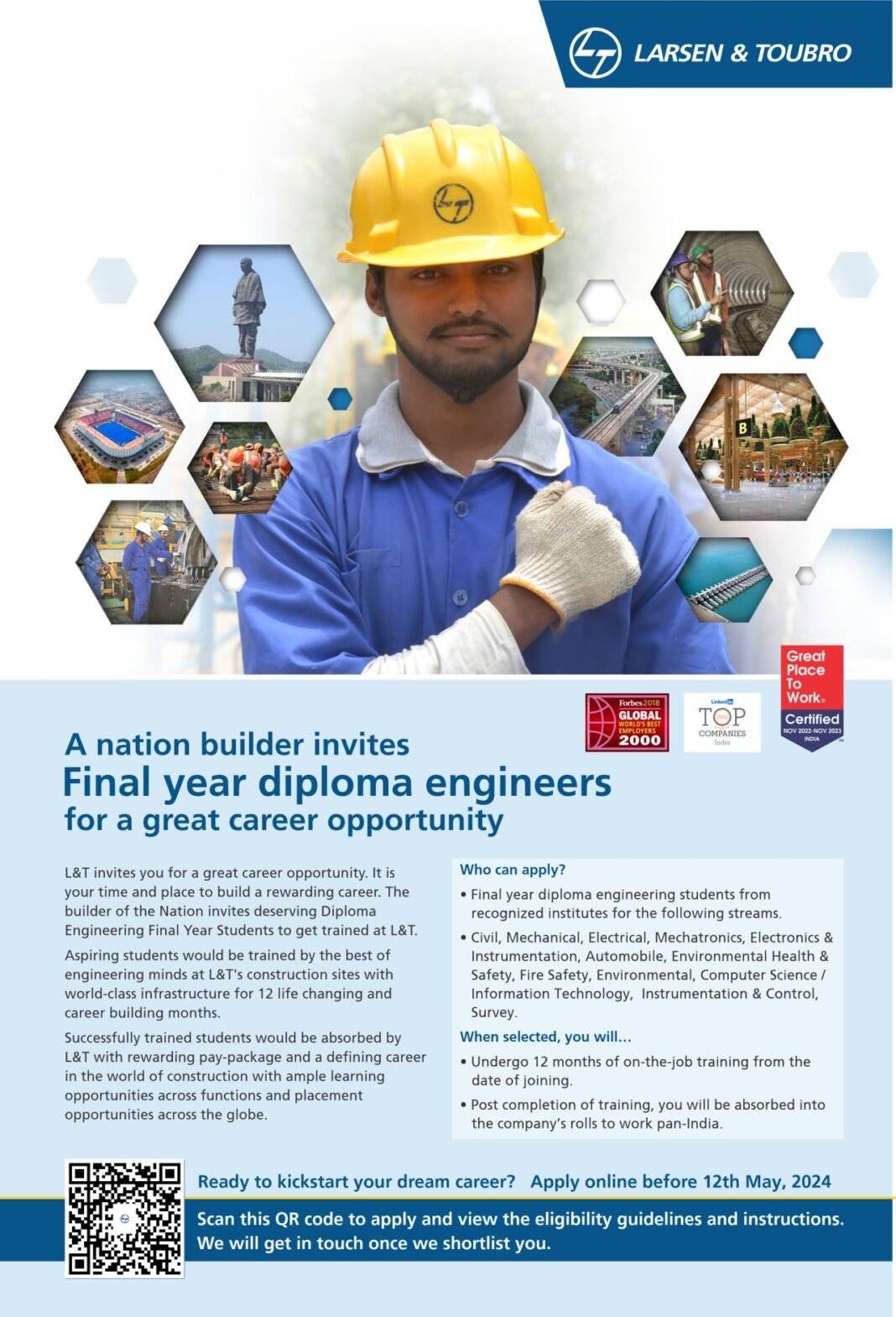 L&T Good News: Apply Now for Diploma Engineer Trainee 2024 - HSE STUDY ...