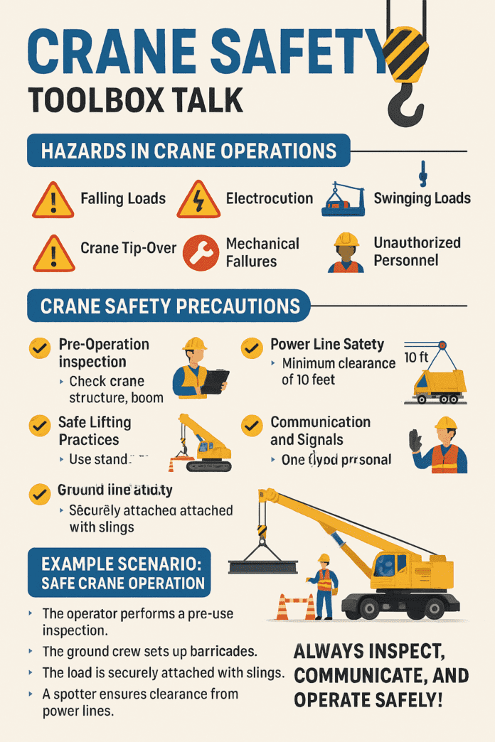 Crane Safety Toolbox Talk (TBT) - HSE STUDY GUIDE