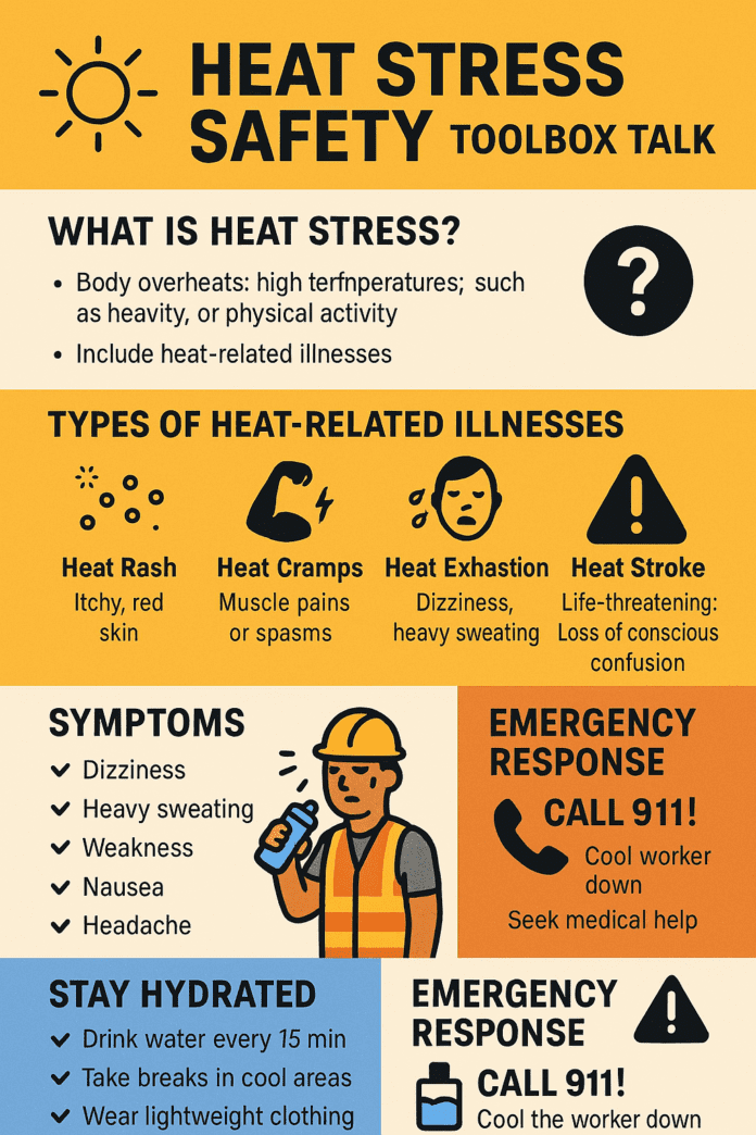 Heat Stress Safety Toolbox Talk (TBT) - HSE STUDY GUIDE