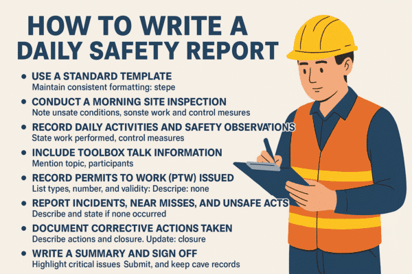 How to Write a Daily Safety Report - HSE STUDY GUIDE