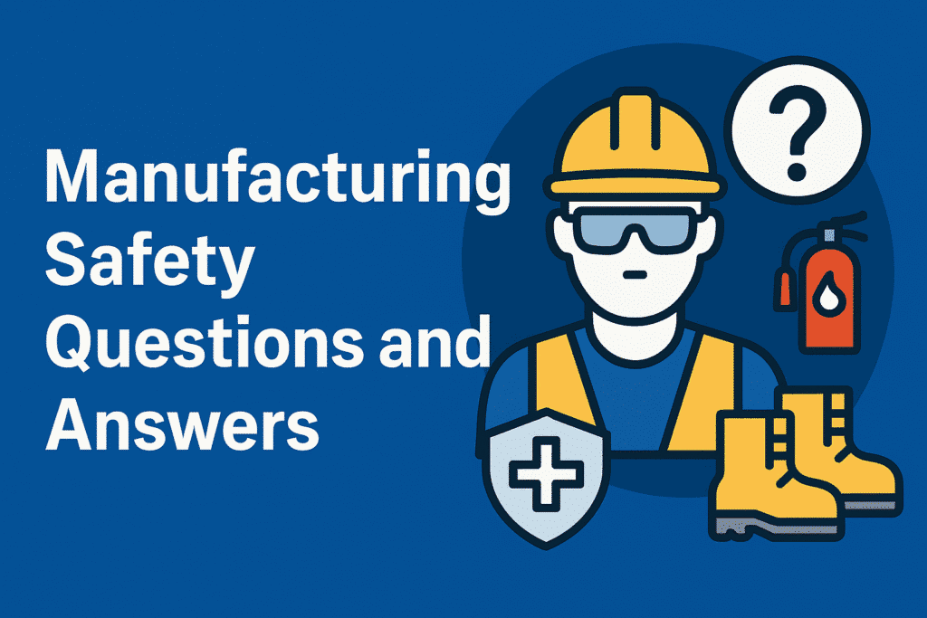 Manufacturing Safety Questions and Answers - HSE STUDY GUIDE