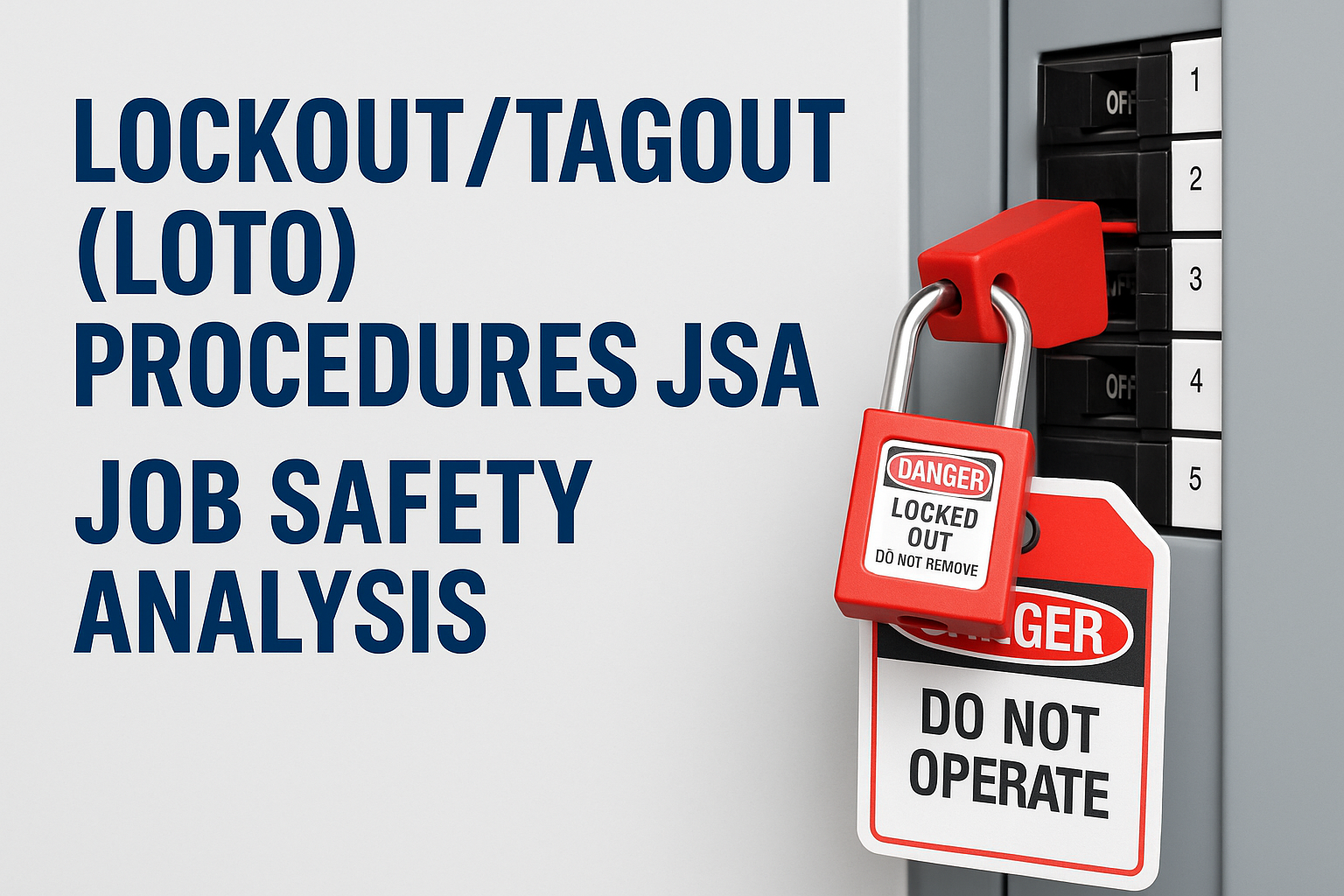 Lockout/Tagout LOTO Procedures JSA - Job Safety Analysis - HSE STUDY GUIDE