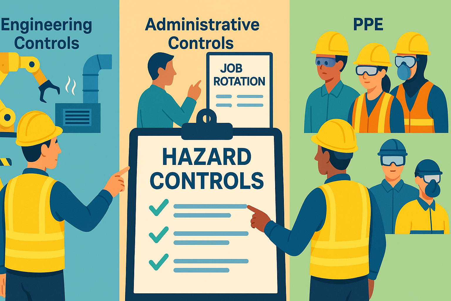 Engineering Controls vs Administrative Controls vs PPE - HSE STUDY GUIDE