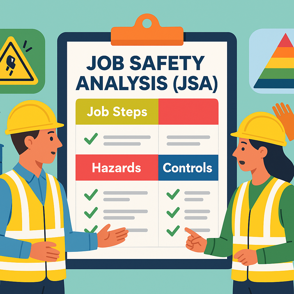 How to Conduct a Job Safety Analysis (JSA) to Identify Hazards - HSE STUDY GUIDE