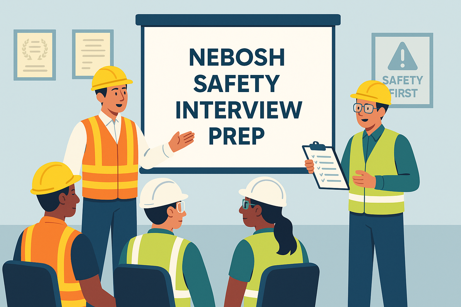 NEBOSH Based Safety Interview Questions and Answers (With Scenarios) - HSE STUDY GUIDE