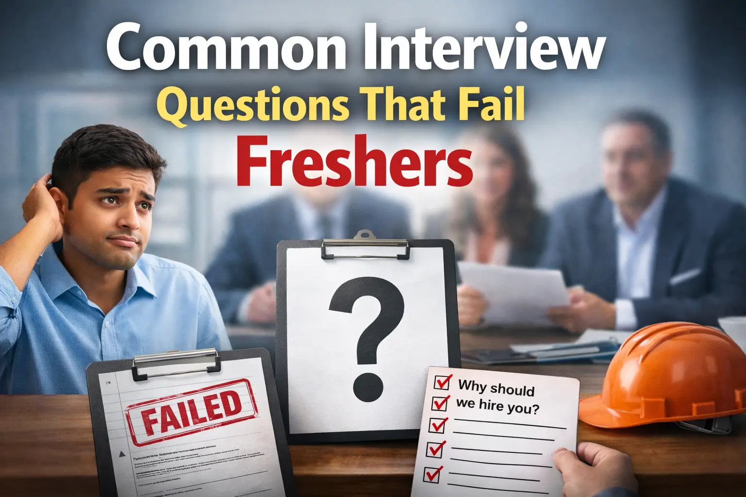 Common Interview Questions That Fail Freshers - HSE STUDY GUIDE
