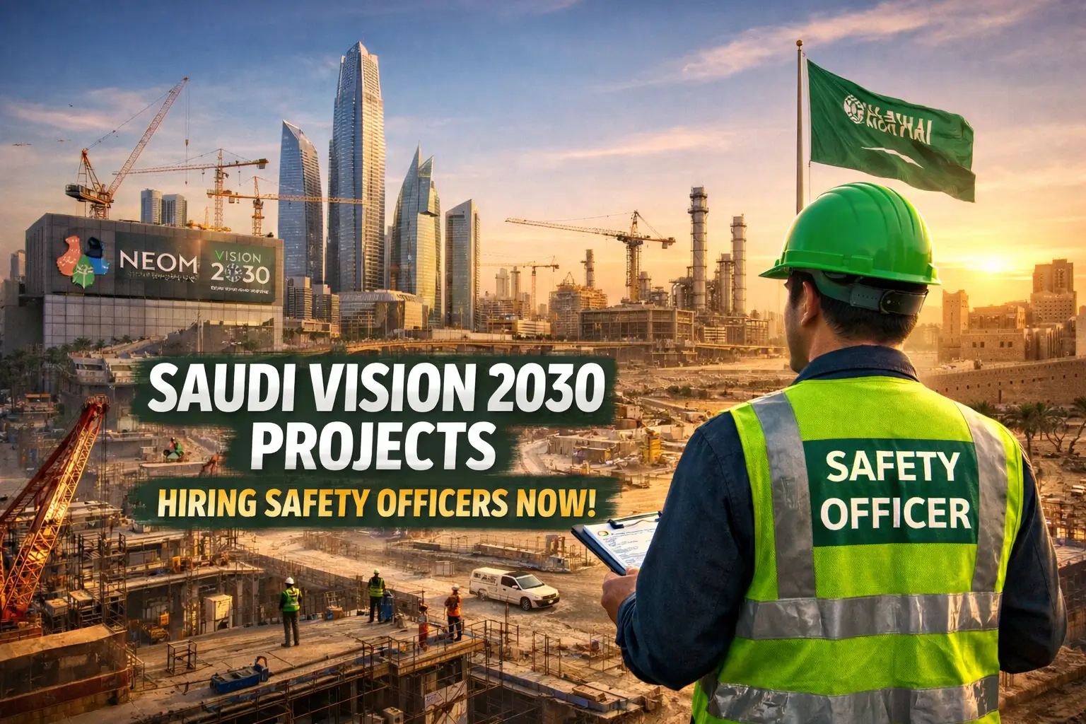 Saudi Vision 2030 Projects Hiring Safety Officers Now - HSE STUDY GUIDE