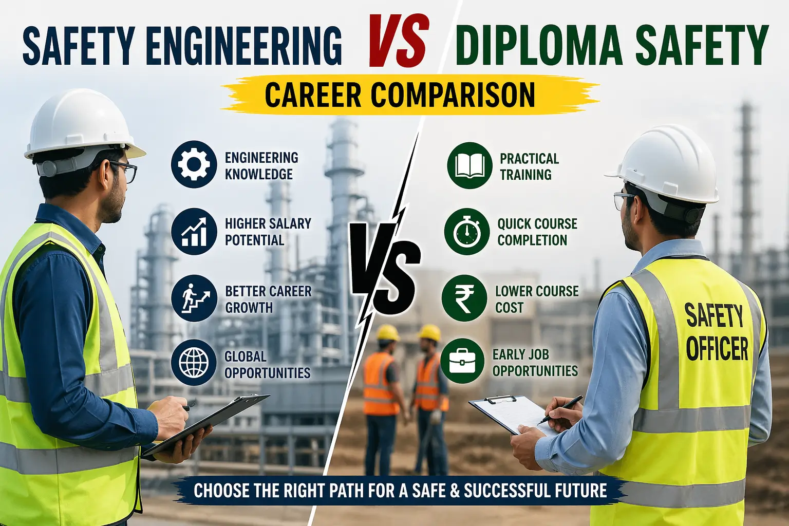 Safety Engineering vs Diploma Safety – Career Comparison - HSE STUDY GUIDE